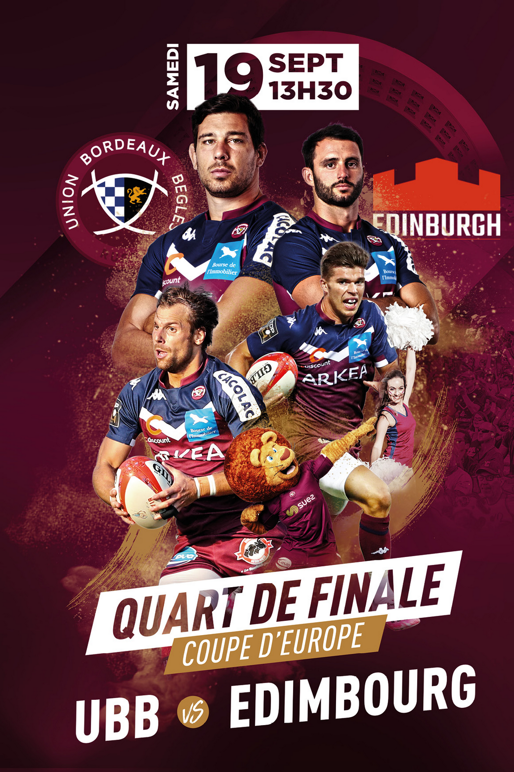 Communiqué du club : UBB - Edimbourg - Actualités - Union Bordeaux ...