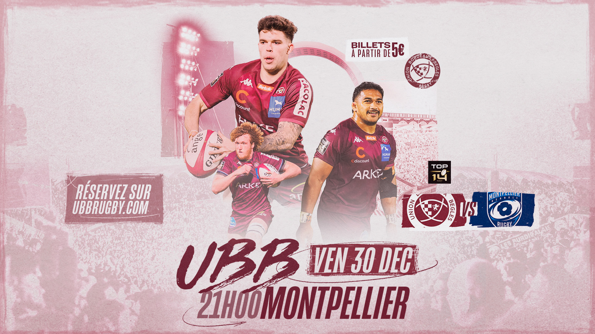 UBB - Montpellier : billetterie ouverte ! - Toutes les actus