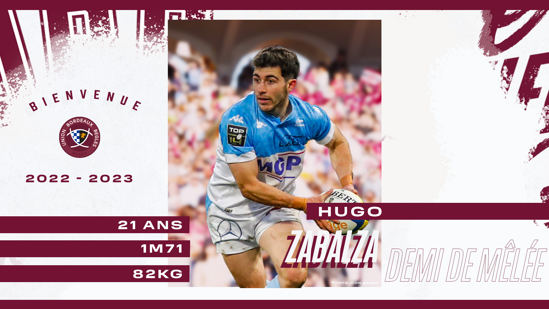 Hugo Zabalza en renfort au poste de demi-de-mêlée - Toutes les actus
