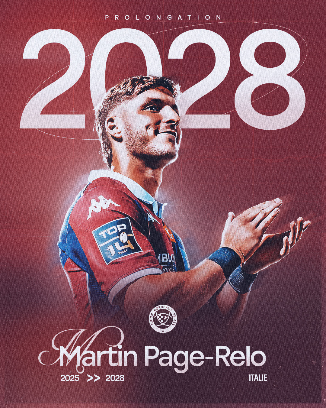 Martin Page-Relo prolonge jusqu'en 2028 - Actualités - Union Bordeaux ...