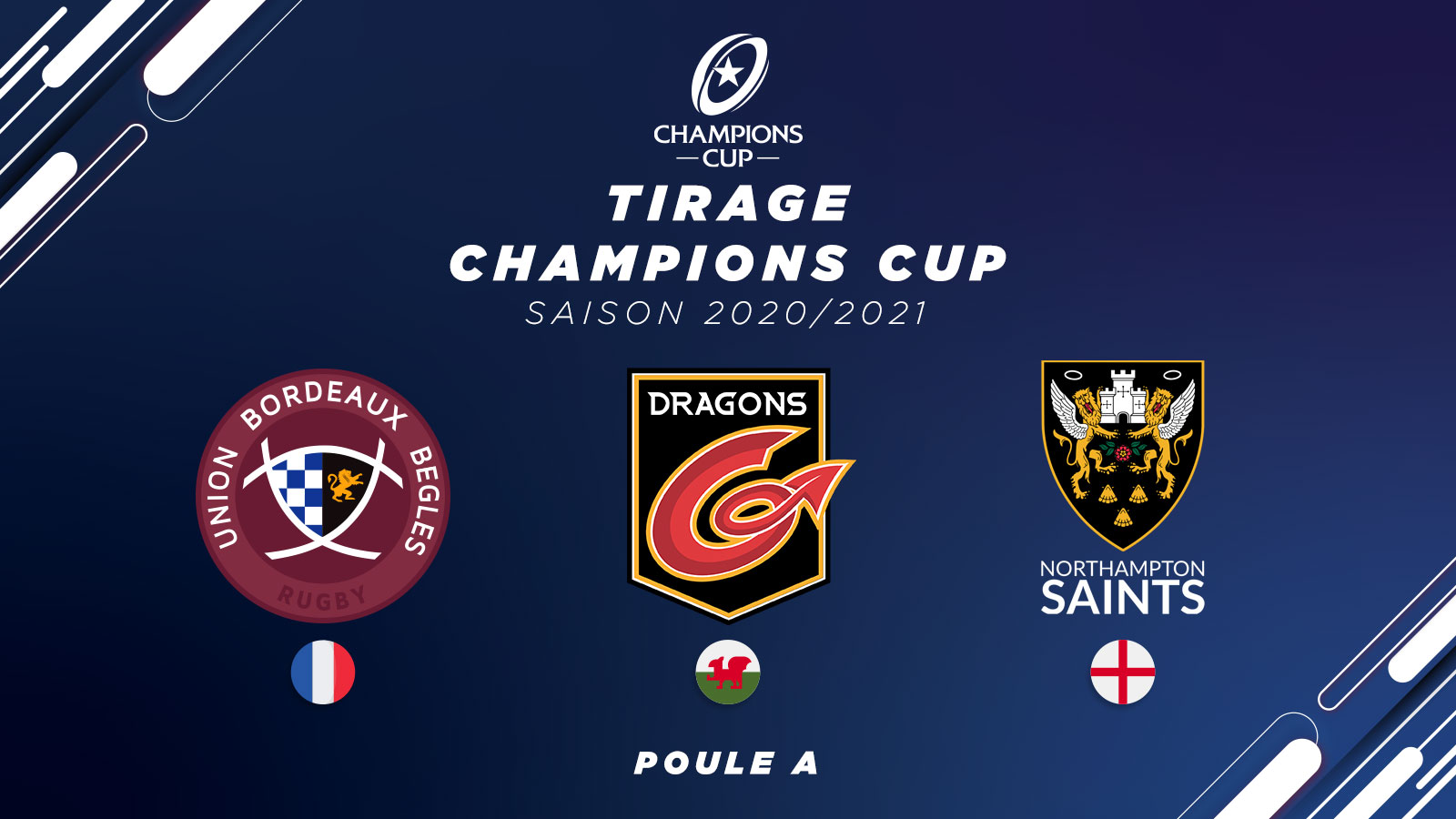 Champions Cup : l'UBB avec les Saints et les Dragons - Actualités ...