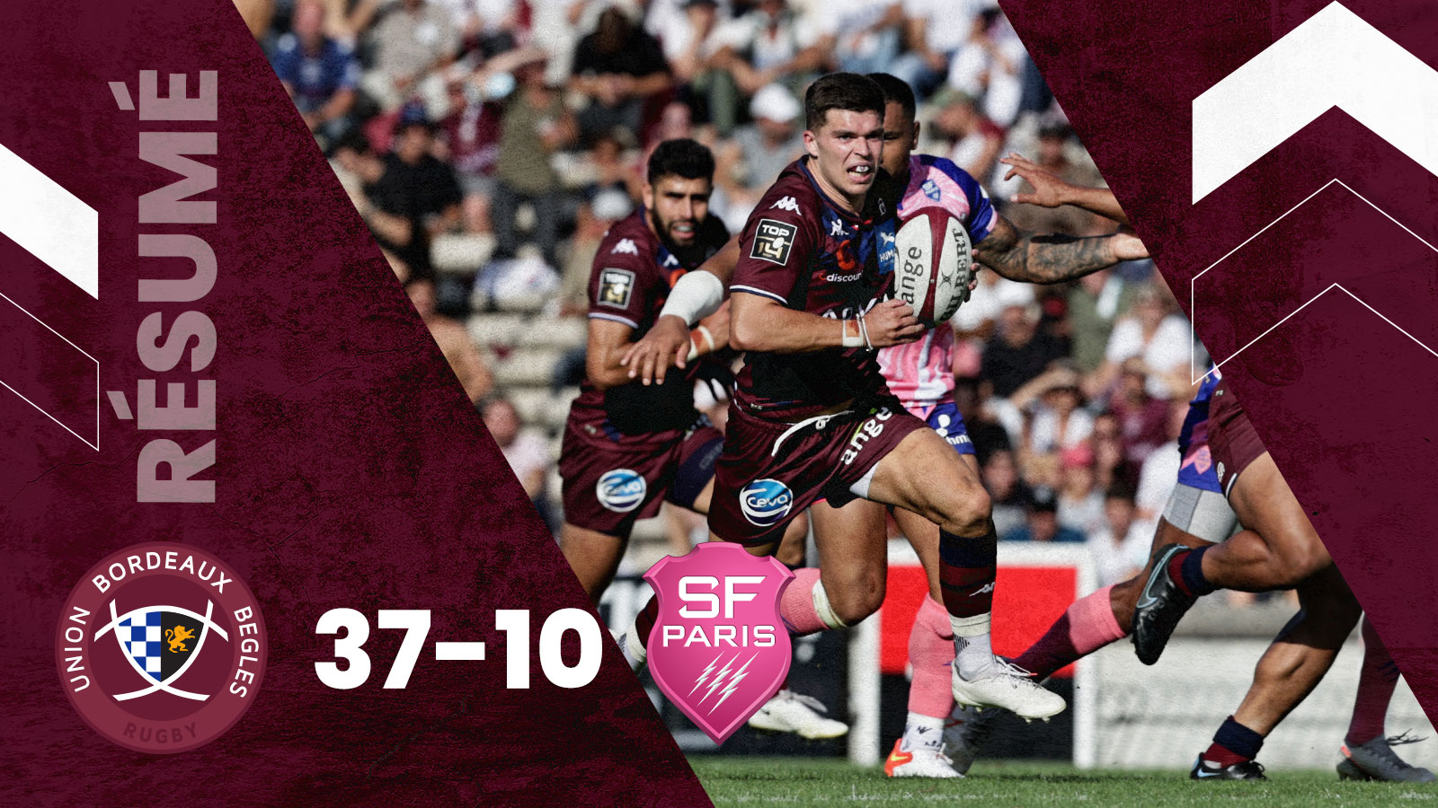 Le résumé de UBB - Stade Français - Actualités - Union Bordeaux Bègles ...
