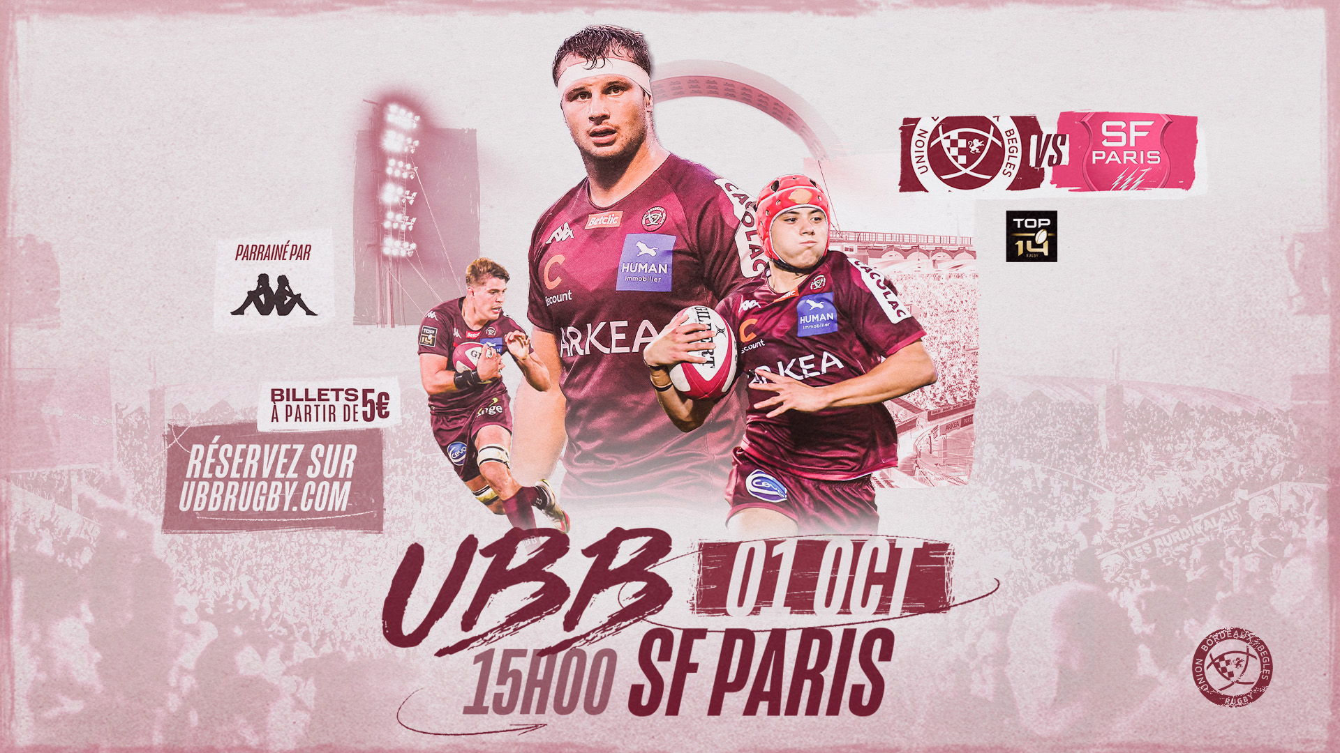 UBB - Stade Français : billetterie ouverte ! - Toutes les actus
