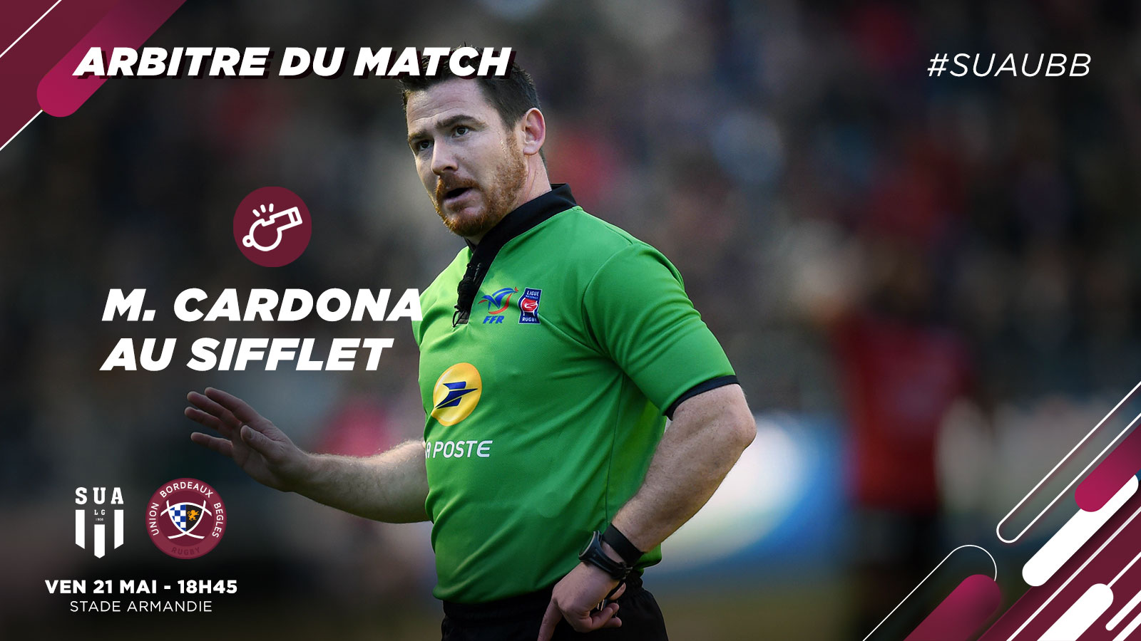 M. Cardona au sifflet face à Agen - Actualités - Union Bordeaux Bègles ...