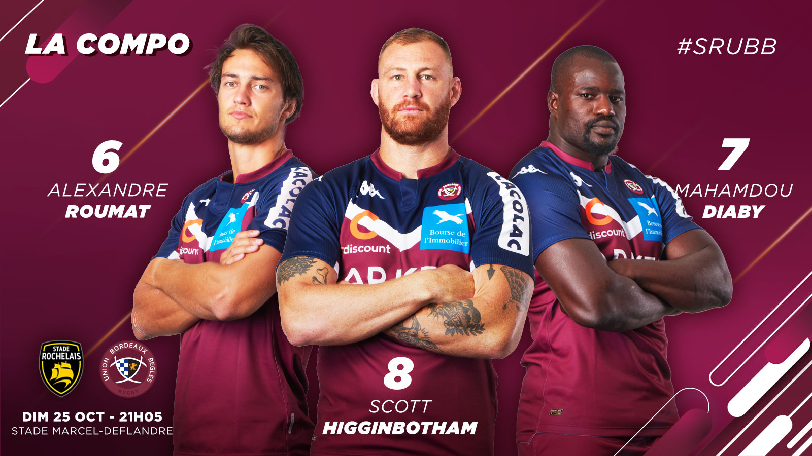 La compo face à La Rochelle - Actualités - Union Bordeaux Bègles (UBB ...