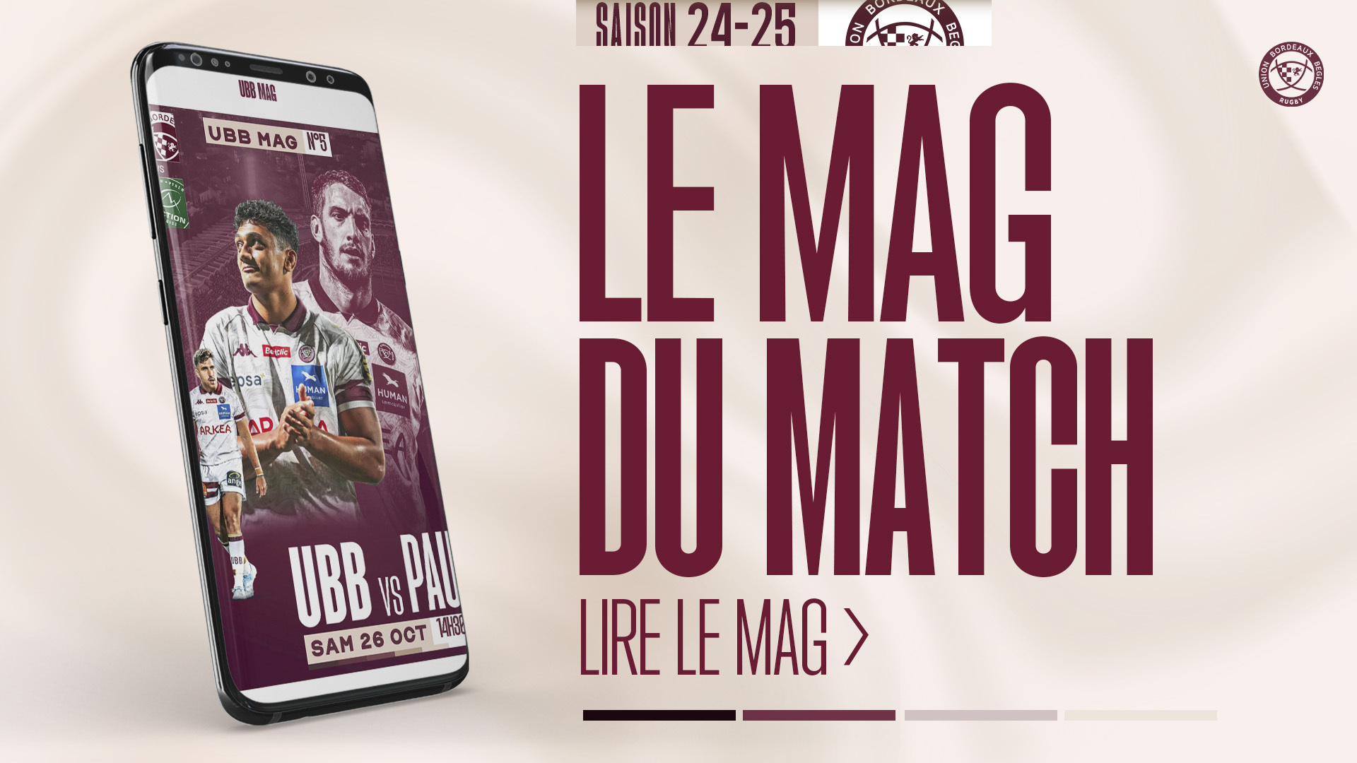 Le MAG du match UBB - Pau - Actualités - Union Bordeaux Bègles (UBB ...