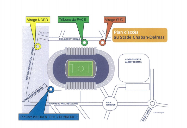 Comment accéder au stade pour UBB - RC Toulon - Actualités - Union ...