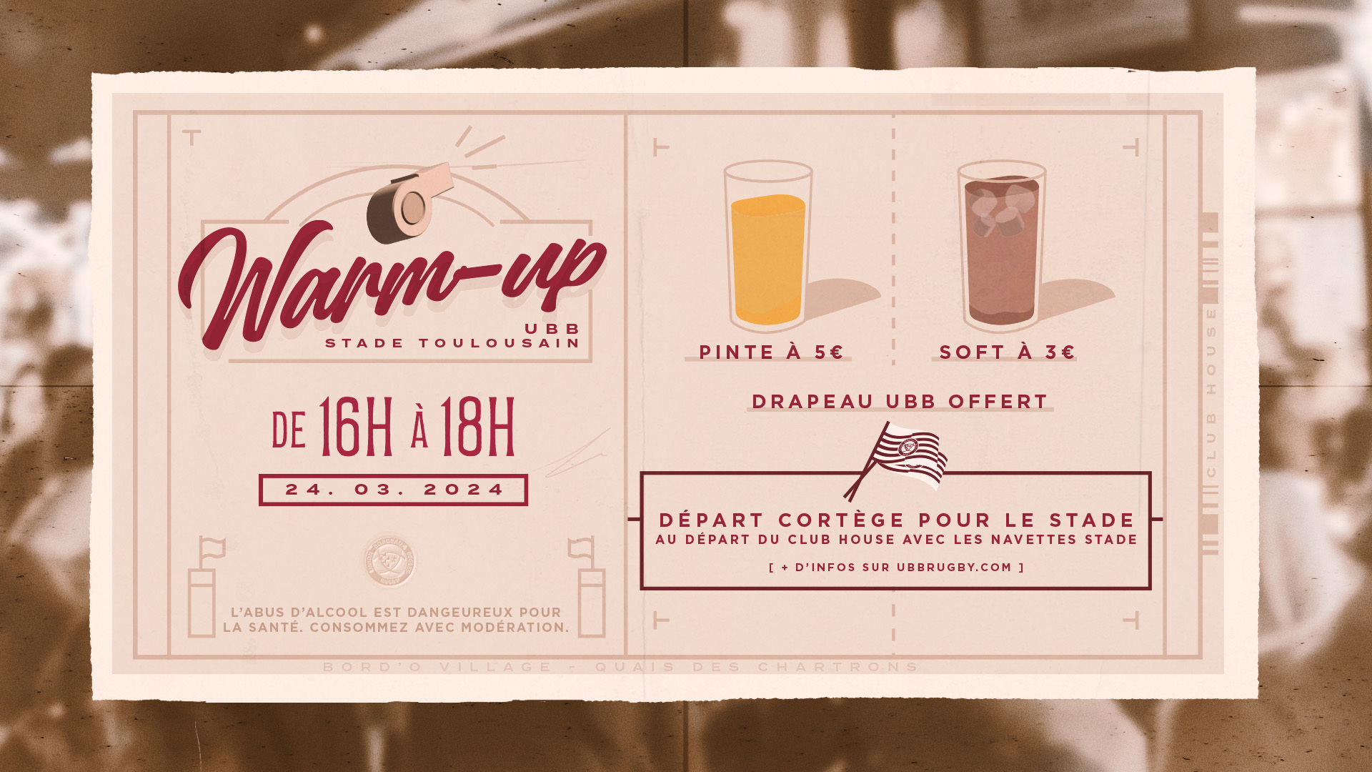 Club House : happy hour et départ en cortège pour le stade - Actualités ...