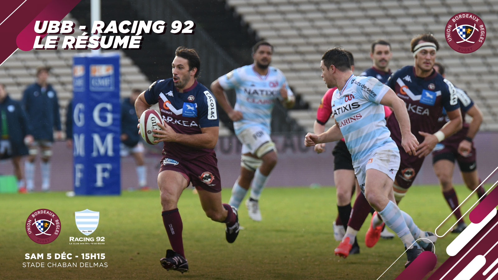Vidéo : le résumé de UBB - Racing 92 - Actualités - Union Bordeaux ...