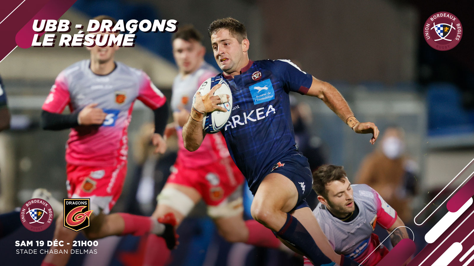 Vidéo : le résumé de UBB - Dragons - Actualités - Union Bordeaux Bègles ...