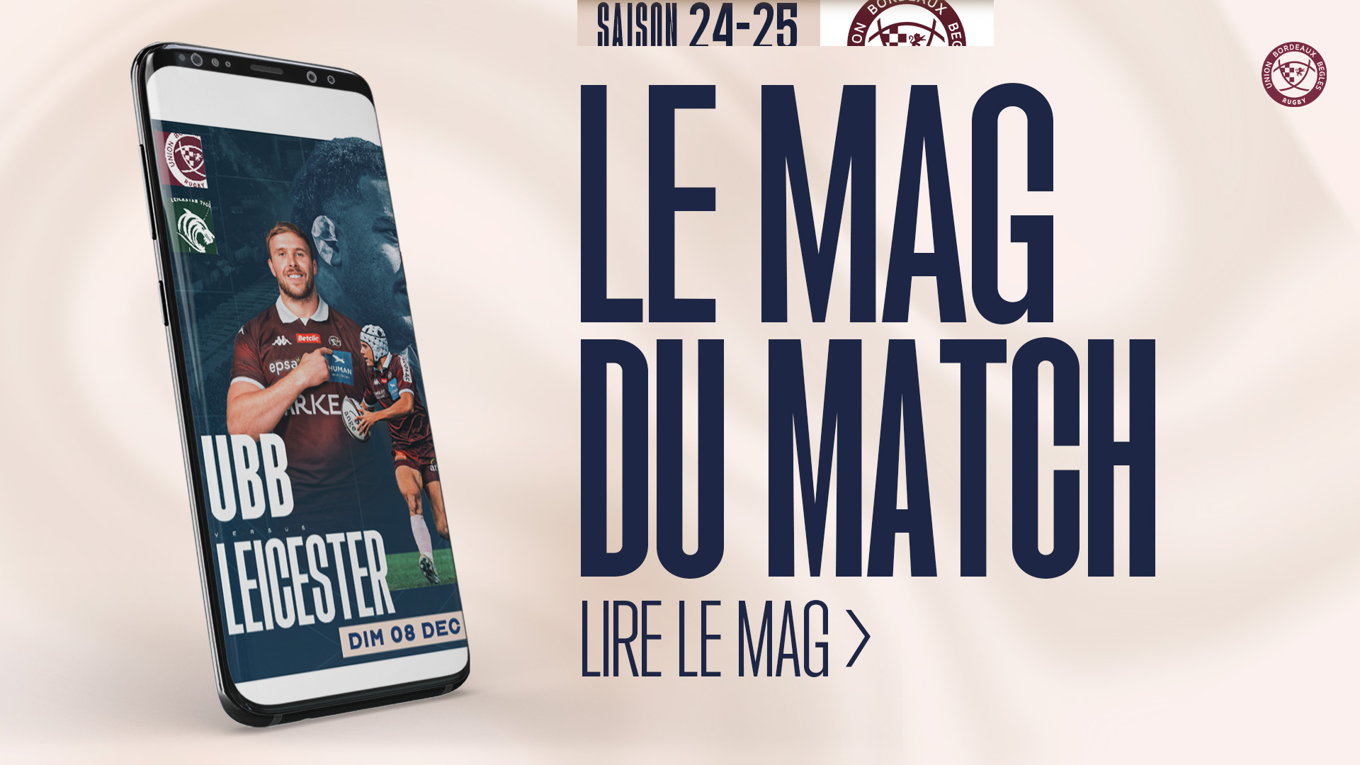 Le MAG du match UBB-Leicester - Actualités - Union Bordeaux Bègles (UBB ...