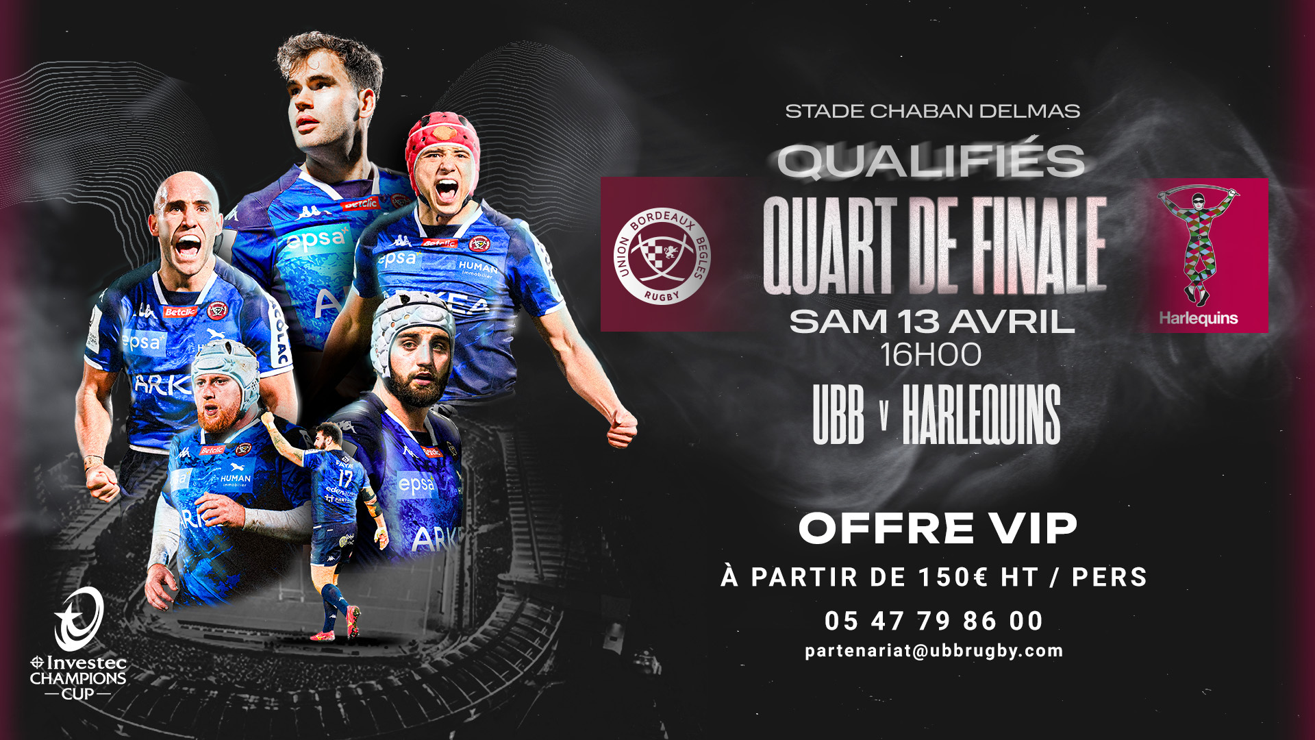 Le quart de finale en VIP ! - Actualités - Union Bordeaux Bègles (UBB ...