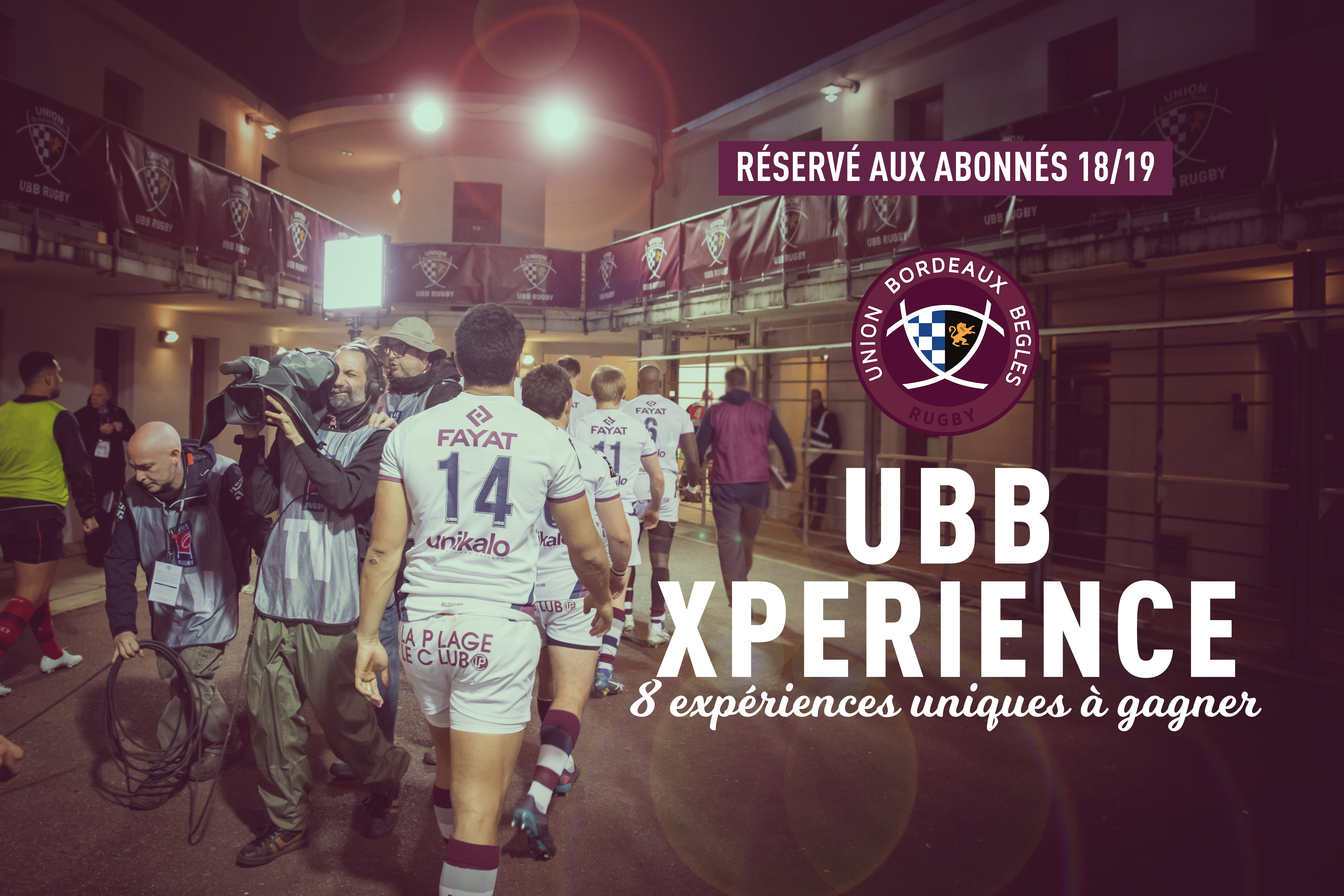 Abonnés : vivez l'UBB XPERIENCE ! - Actualités - Union Bordeaux Bègles ...